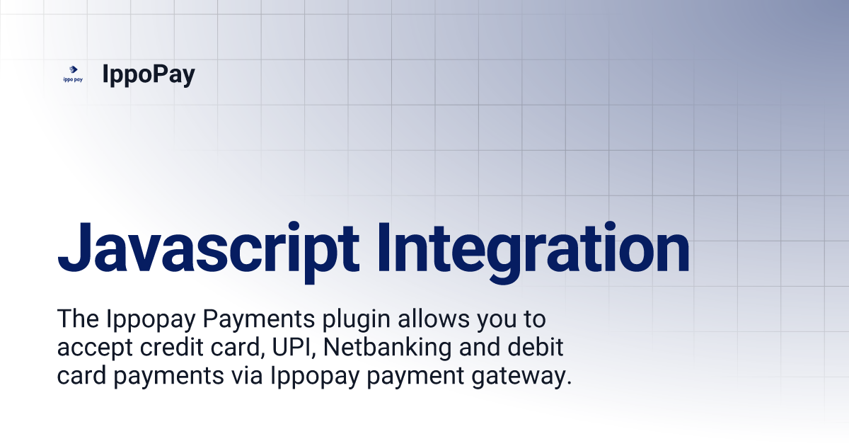 Javascript Integration | IppoPay